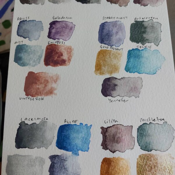 Make Your Own Shimmer Watercolor Palette. Custom Palette. Handmade ...