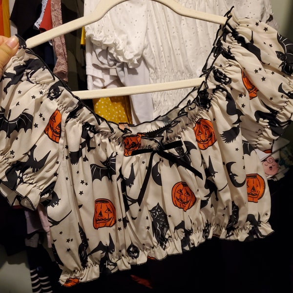 Hocus Pocus off the Shoulder Crop Top and Matching Thong or High ...