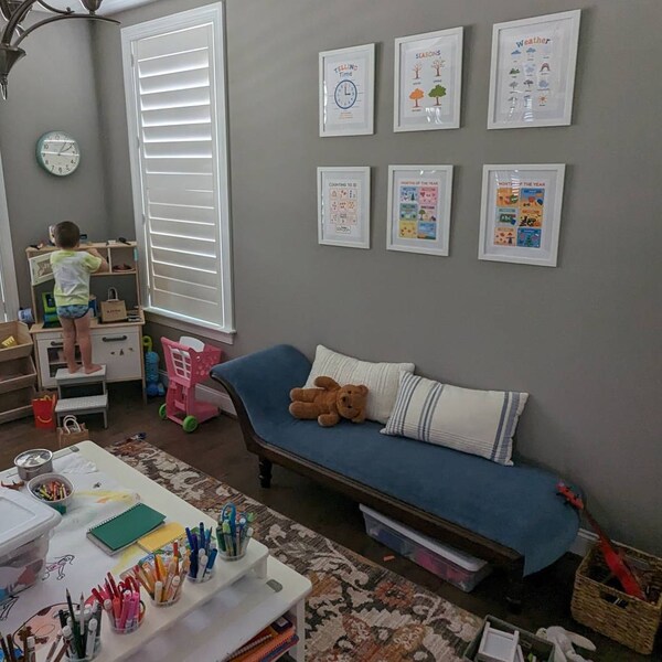 21 Preschool Educational Bundle Posters Set Playroom Rules Sign ...