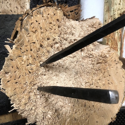 Hand Forged Target Spikes Double Points - Etsy