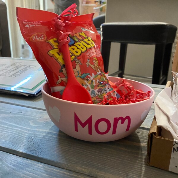 Personalized Valentine's Day Cereal Bowls Gift Set - "i Cerealsly Love ...