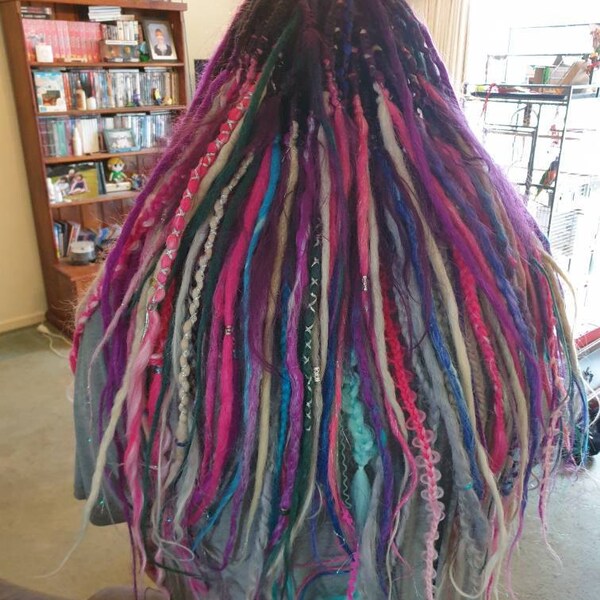 Enchanted Forest Fairy Set 35 Se Dreadlock Extensions With Decorations ...