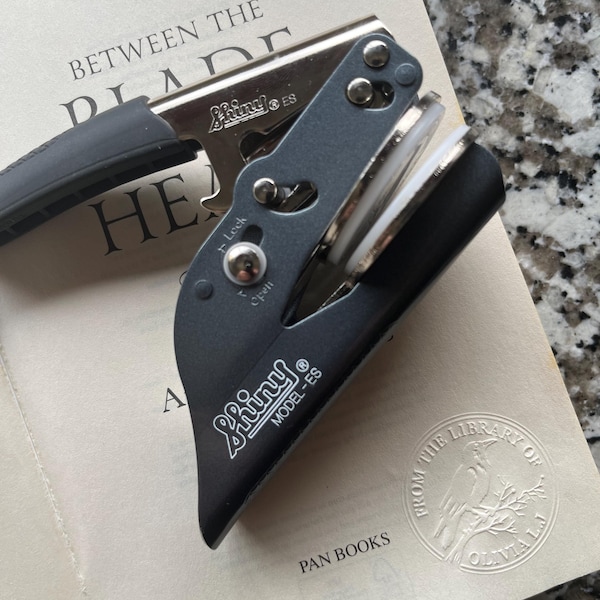 Embossing Stamp, Book Embosser, Ex Libris Book Embosser, Bookish Gifts ...