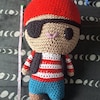 PATTERN: Cuddle-sized Pete the Pirate Amigurumi, Crocheted Sailor ...