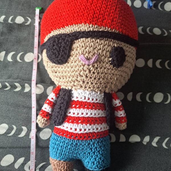 PATTERN: Cuddle-sized Pete the Pirate Amigurumi, Crocheted Sailor ...