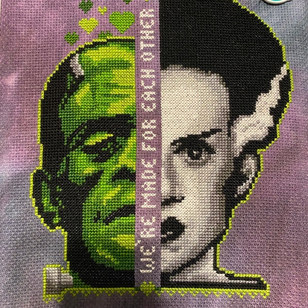 We're Made for Each Other ~ Frankenstein's Monster & His Bride ~ Cross ...
