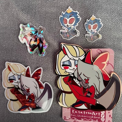 Hazbin Hotel Charlie & Vaggie Enamel 2nd Run Pin 3 Chaggie 2 Variants ...