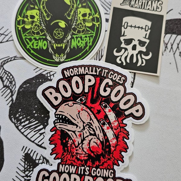 Rockabilly Big Bad Wolf Vinyl Sticker, Horror Punk Decal, Psychobilly ...