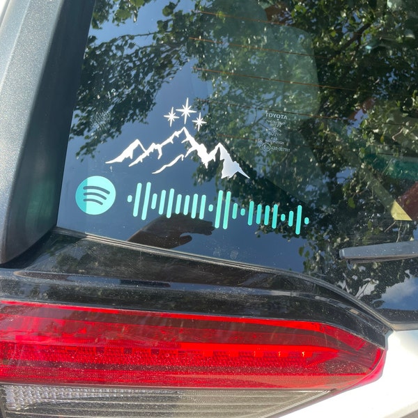 Custom Spotify Song Code Vinyl Decal - Song Code Sticker - Music Code ...
