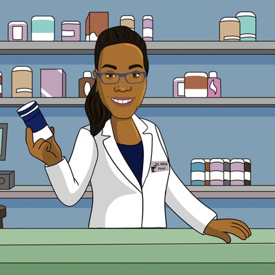 Pharmacist Gift Custom Portrait From Photo as Cartoon Character ...