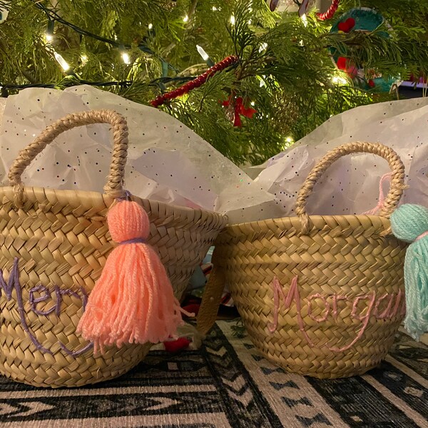 Moroccan Basket Backpack With Leather Straps - Etsy