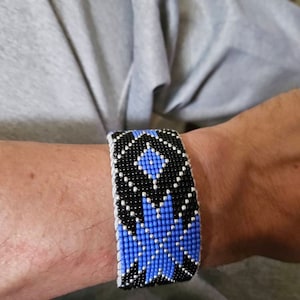 Handmade Beaded Cuff Bracelet CUSTOM Design FREE SHIPPING - Etsy