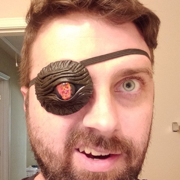 Handmade Leather Eye Patch. Cosplay Larp Steampunk Pirate Captain Stage ...