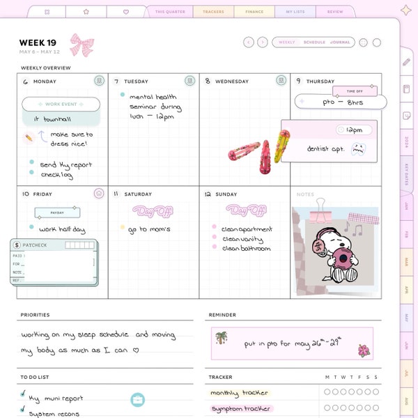 Student Digital Notebook, Notes for Students, College, Academic ...