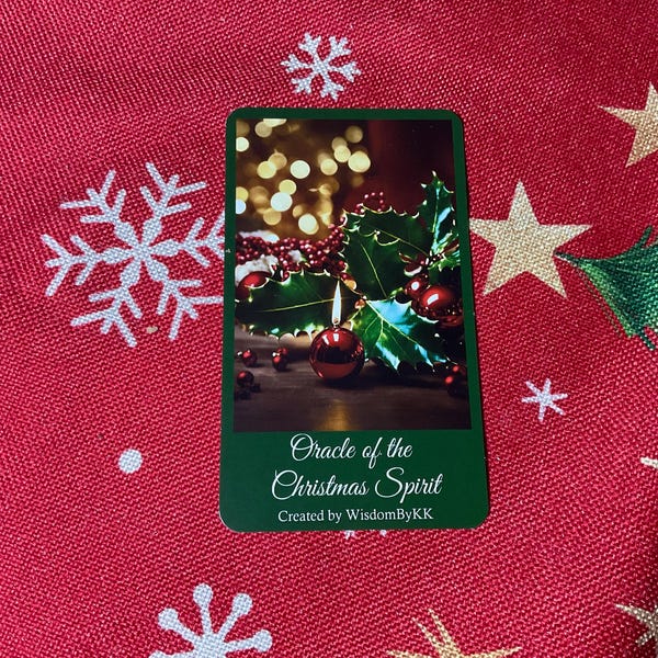 Oracle of the Christmas Spirit. Christmas Oracle Cards Deck. - Etsy
