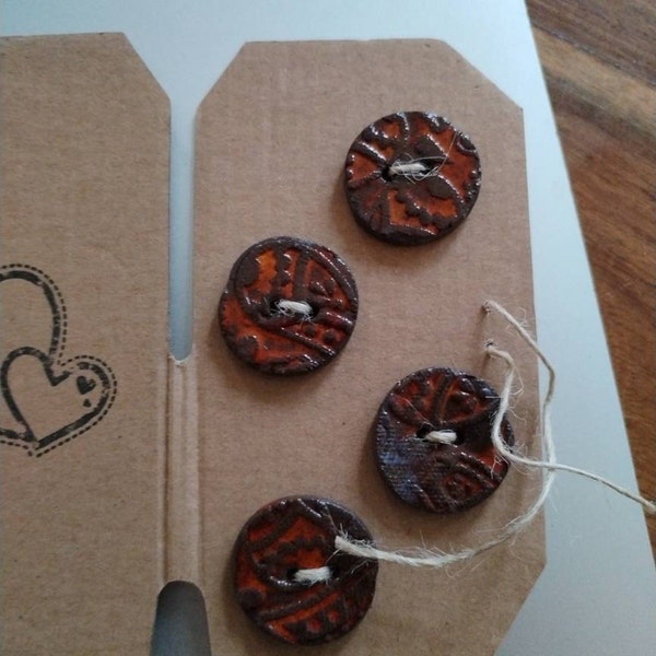 Large Ceramic Handmade Fish Buttons, Pottery Buttons Big Fish, Unique ...