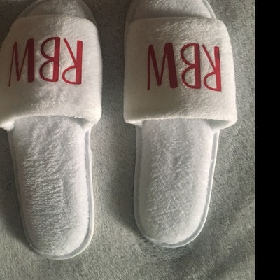 Personalized Slippers Monogrammed Slippers Custom Slippers Bridesmaid ...