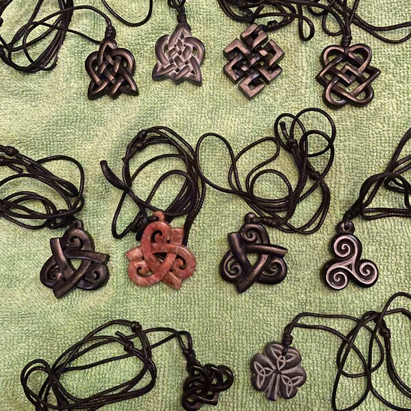 Celtic Triskelion Spiral Pendant | Hand Carved by Myself From Natural ...