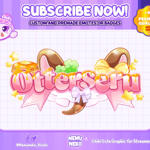Custom Vtuber Logo: Chibi Cute Vtuber Branding for Streamers - Etsy