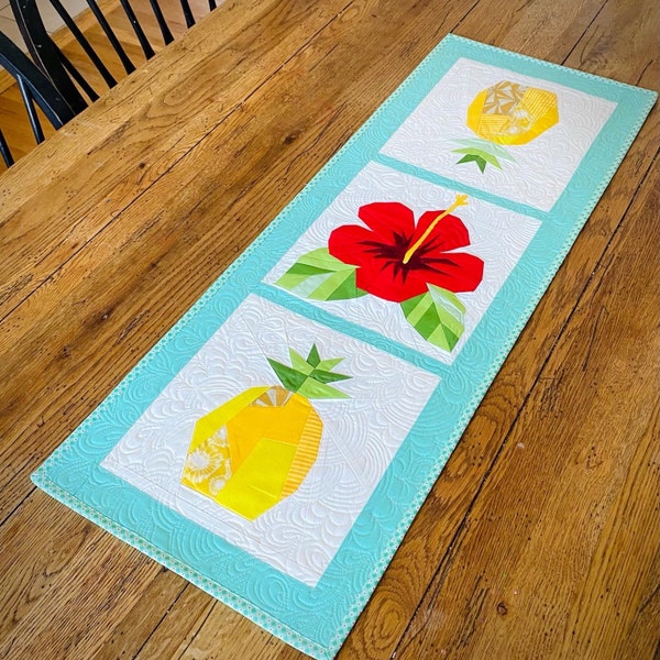 Hibiscus Flower Quilt Block: Foundation Paper Piecing Pattern (PDF ...