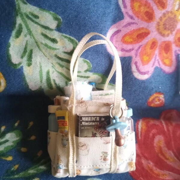 Miniature Diaper Bag (1:12 Scale) - Etsy