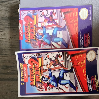 NES Mega Man 2 Glossy Replacement Label Decal Sticker Nintendo - Etsy