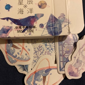 46pcs Purple Aesthetic Stickers Pack for Journaling,planner,journal ...