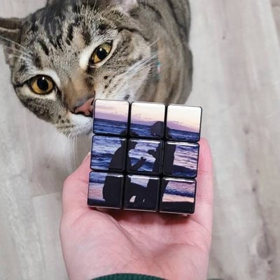 Custom Photo Puzzle Cube Expedited Shipping - Etsy