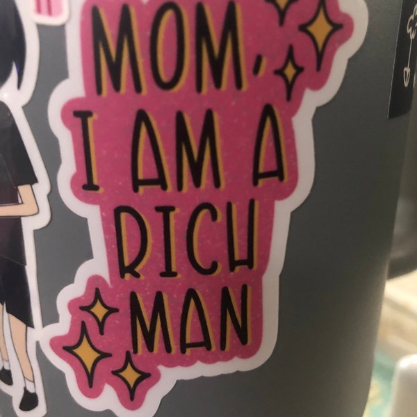 I Am A Rich Man Sticker - Etsy