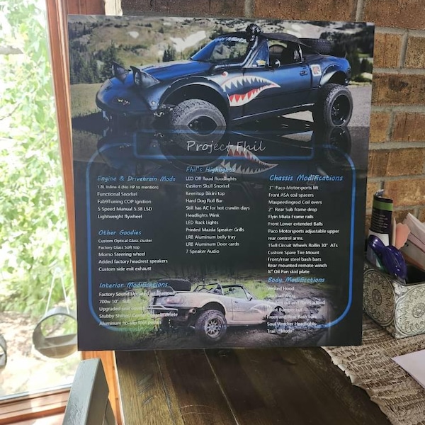 Show Car Build Sheet Template, Editable MS Word & PDF, Two Styles - Etsy