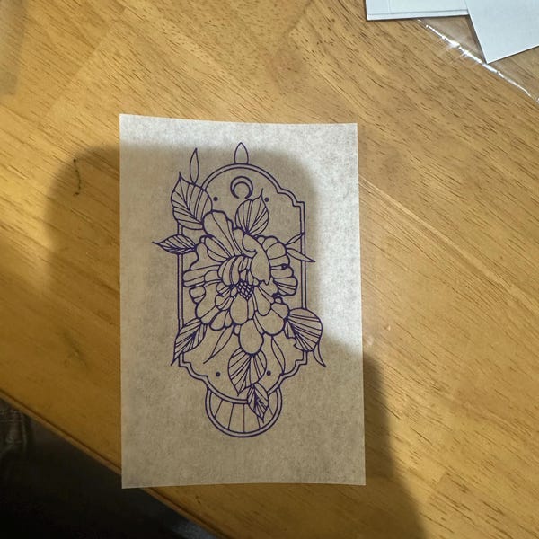 Pre-cut Ready to Use Flash Tattoo Stencils Set of (4) - Etsy