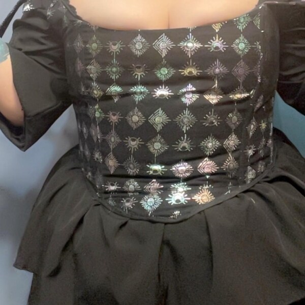Romantic Corset Sewing Pattern With Straps, Adjustable Lacing at Back ...