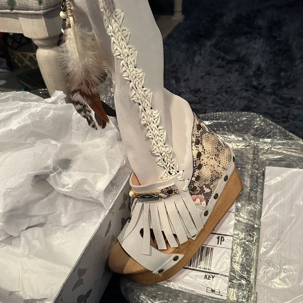 Vintage-inspired Wooden Clogs With Bell-style Heels, Timeless Elegance ...