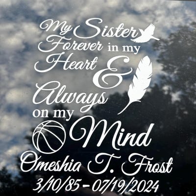 Personalized Dad in Loving Memory Decal in Loving Memory Decal Custom ...