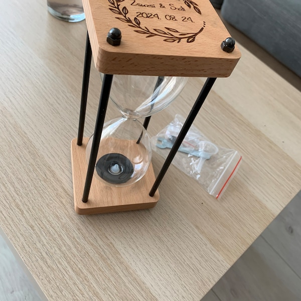 Personalized 5/15/30/60 Minutes Hourglass Sand Timer Sand Art | "water ...