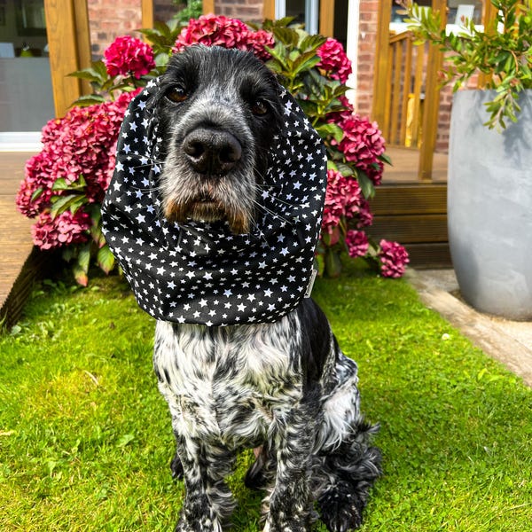 Cotton Dog Snood Handmade Summer Dog Snood Afghan Hound Snood Cocker ...