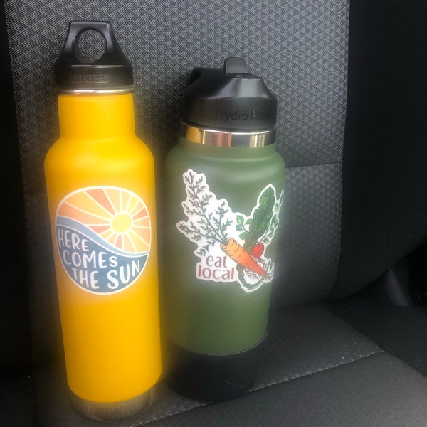 Here Comes the Sun Sticker | Water Bottle Sticker | Car Decal | Laptop ...