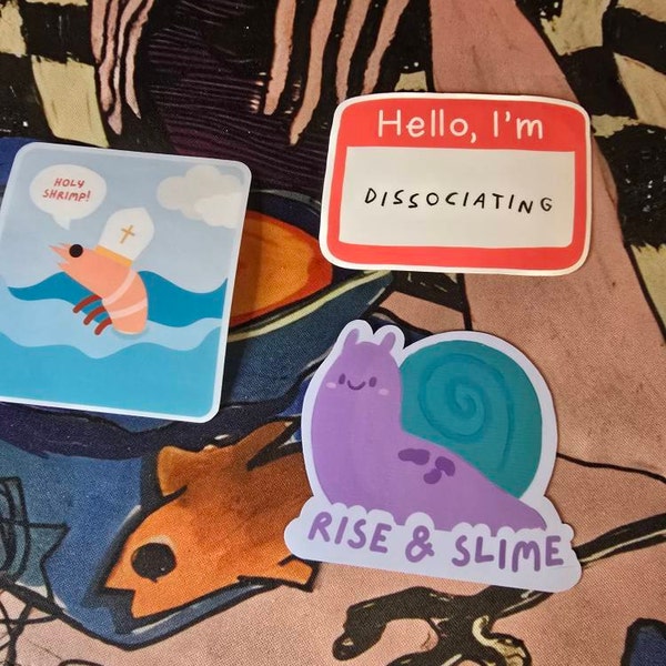 Hello Funny Name Tag Sticker, Hyperfixating Name Badge Vinyl Decal - Etsy