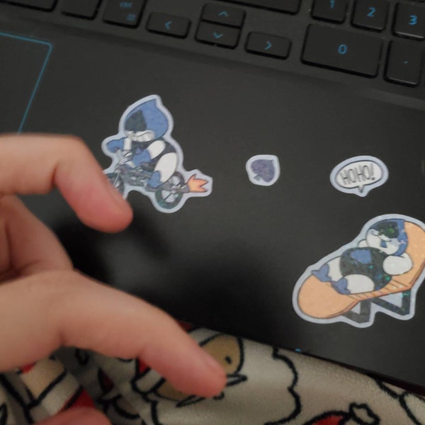 Deltarune Lancer A6 Size Sticker Sheet 4.1 in X 5.8 In Water Resistant ...