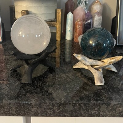 Wood Sphere Stand, Natural, 4 Sizes - Etsy