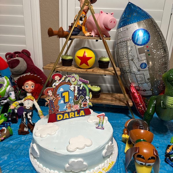 Toy Story Shaker Cake Topper, Woody & Buzz Cake Topper, Toy Story ...