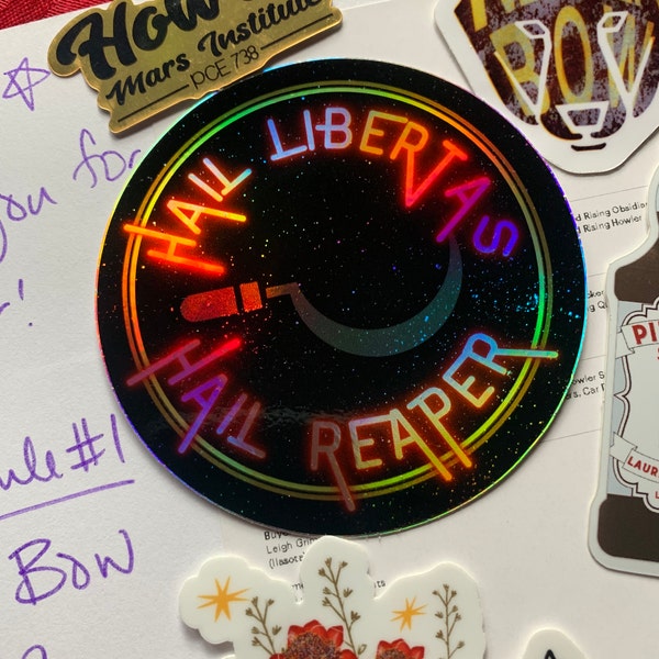 REMOVABLE Red Rising Static Window Cling Decal, Hail Libertas Hail ...