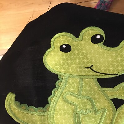 Alligator Applique Machine Embroidery Design Digital Pattern Instant ...