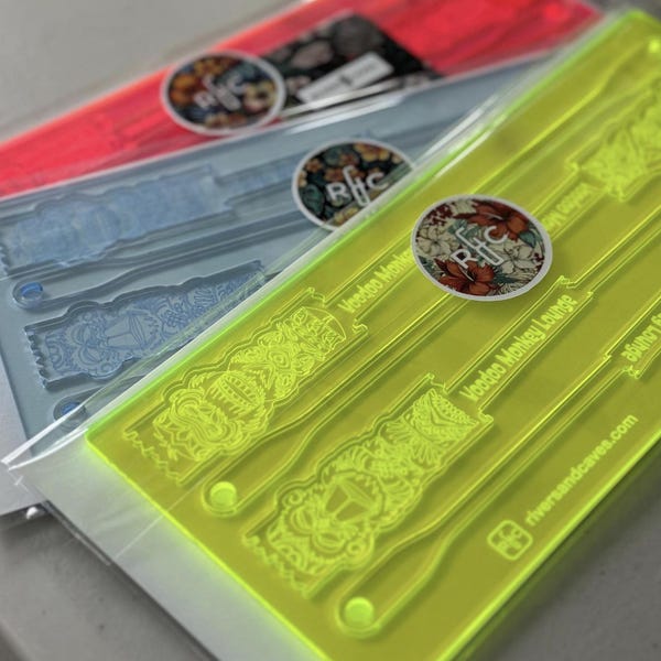 Personalized Tiki Drink Swizzle Sticks. Unique, Custom, Engraved Tiki ...