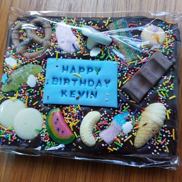 Personalised Chocolate Slab, Birthday, Thank You, Gift - Etsy UK