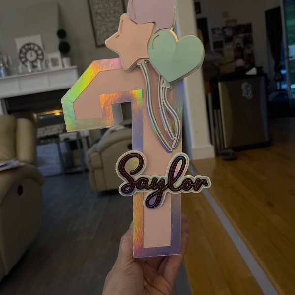 Unicorn, Rainbow Unicorn, 3d Number, Unicorn Birthday Decorations ...