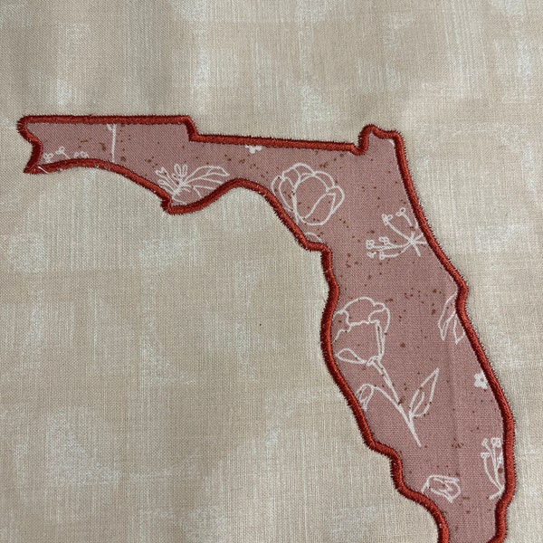 Florida Applique Machine Embroidery Design, Florida Applique Designs ...