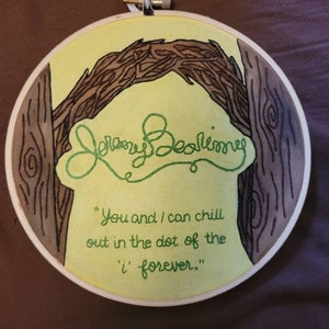 Custom Quote Embroidery Custom Embroidery Hand Stitched Custom Quote ...