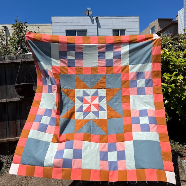 Flower Checks Quilt Pattern - Etsy