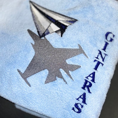 Paper Airplane Machine Embroidery Design Airplane With Shadow ...